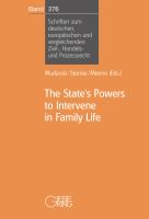 Band 276: The State’s Powers to Intervene in Family Life (Febr. 2026 ...